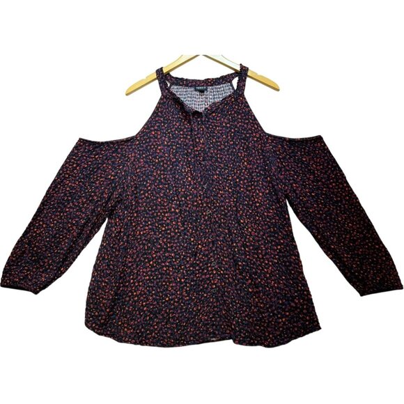 torrid | Tops | Torrid Womens Cold Shoulder Button Up Blouse Long ...